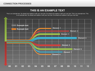 Split Process Tree Diagram for PowerPoint by PoweredTemplate.com