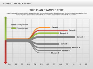 Split Process Tree Diagram for PowerPoint by PoweredTemplate.com