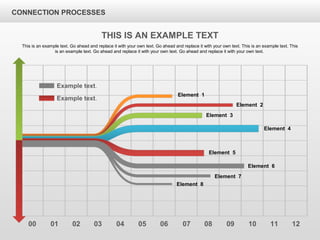 Split Process Tree Diagram for PowerPoint by PoweredTemplate.com