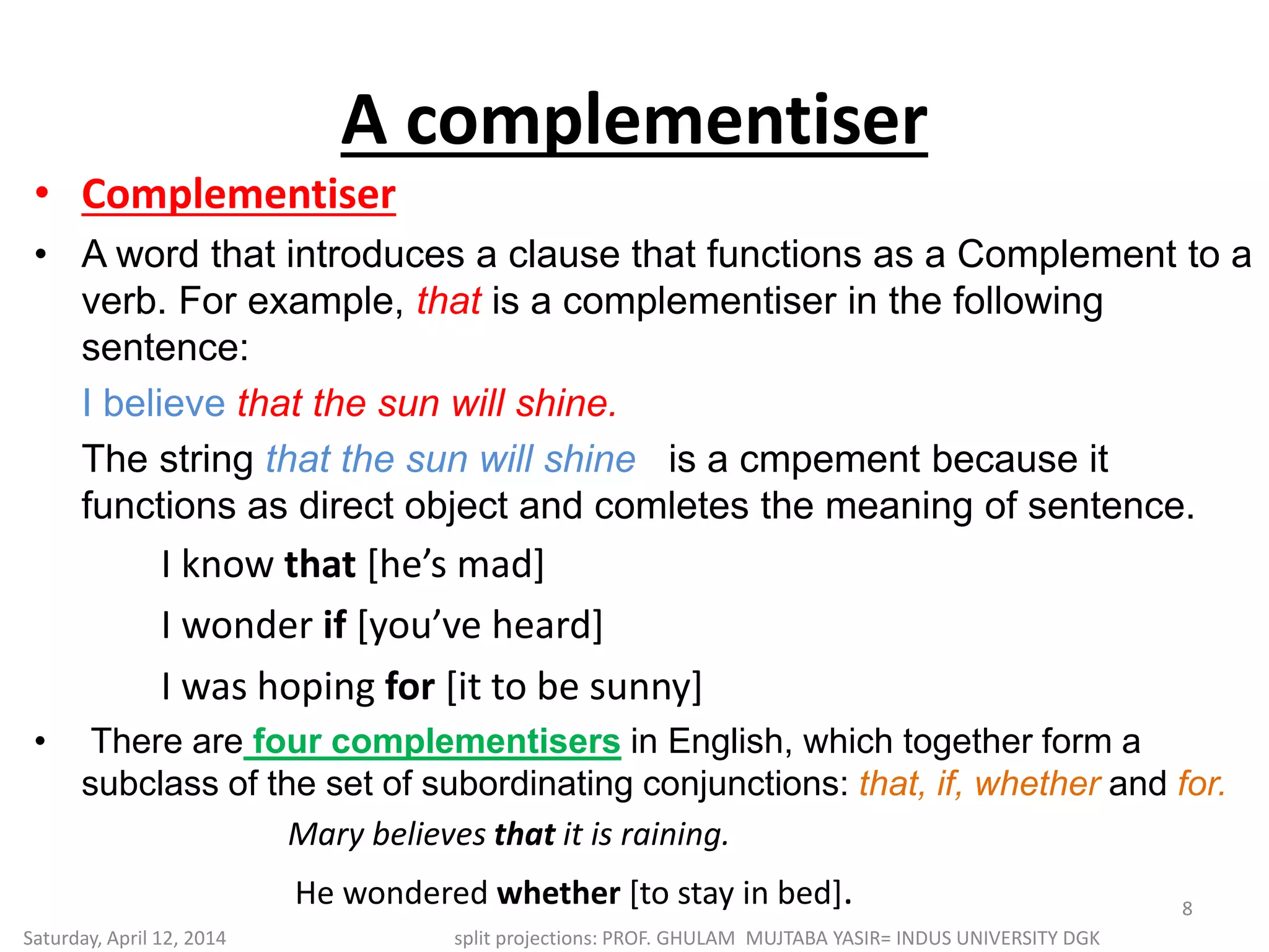 Split projection | PPTX