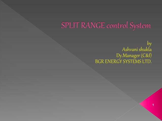 Split range control system | PPTX | Radio Control | Hobbies & Interests