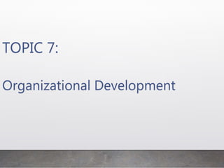 Organizational Development | PPT
