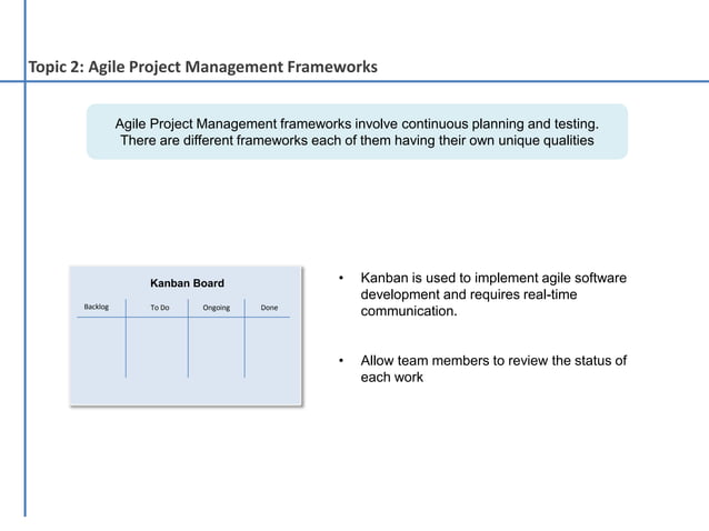 Agile Project Management Frameworks | PPT