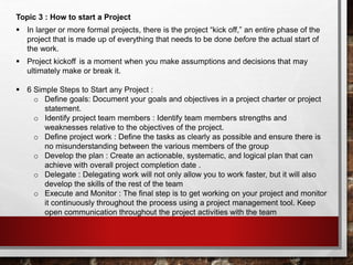 How to Start a Project | PPT