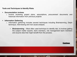 Analyzing And Managing Project Risk | PPT
