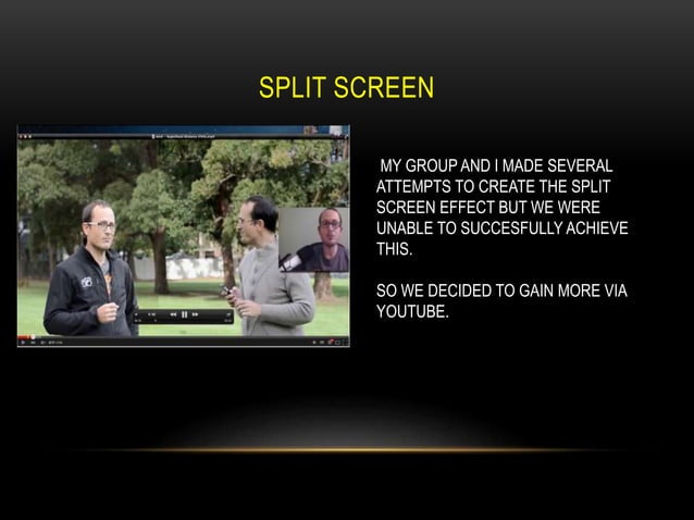 Split screen effect | PPT