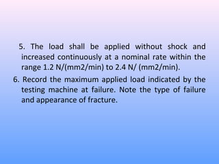Split tensile strength in concrete | PPT