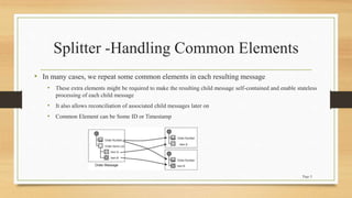 Integration Pattern Splitter and Aggregators | PPT