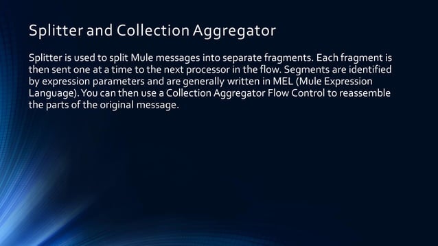 Splitter and Collection Aggregator With Mulesoft | PPT