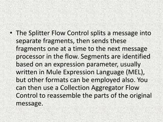 Splitter flow control reference | PPT