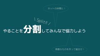 協力型ゲーム制作ソフトウェアSplitterSpriteの紹介 | PPT