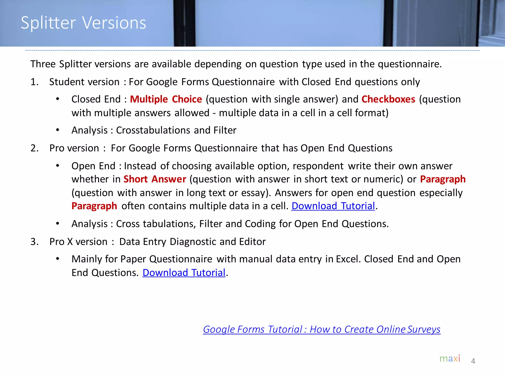 Splitter Student version Tutorial June 2020 - English | PPT