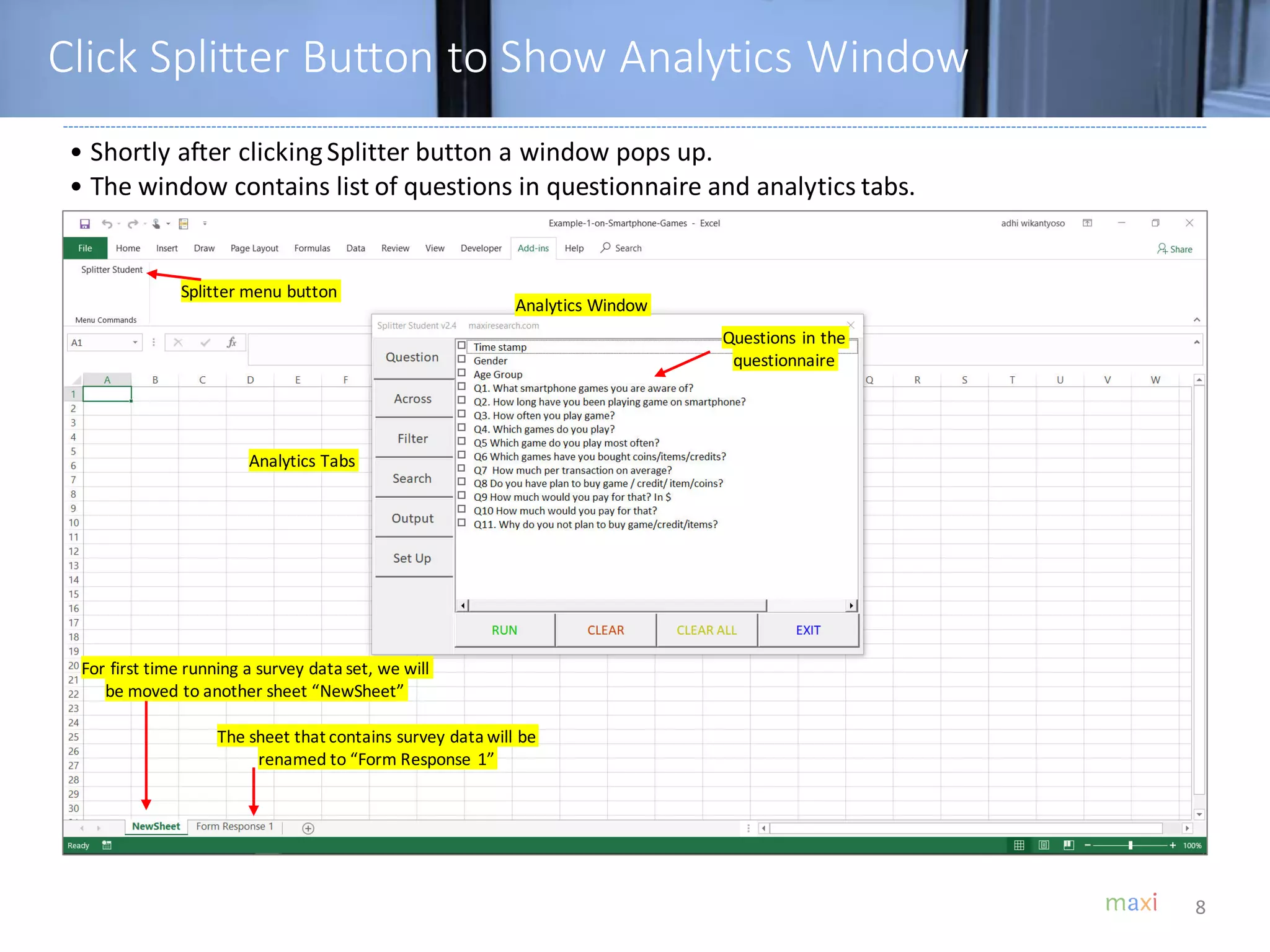 Splitter Student version Tutorial June 2020 - English | PPT