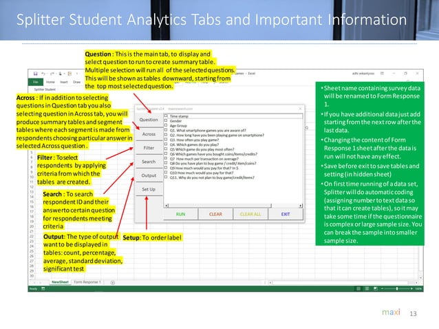 Splitter Student version Tutorial June 2020 - English | PPT