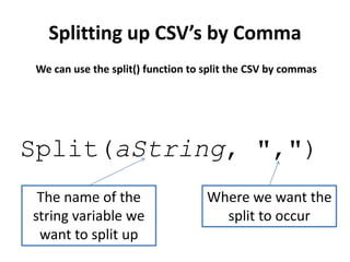 Splitting up text | PPTX