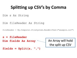 Splitting up text | PPTX