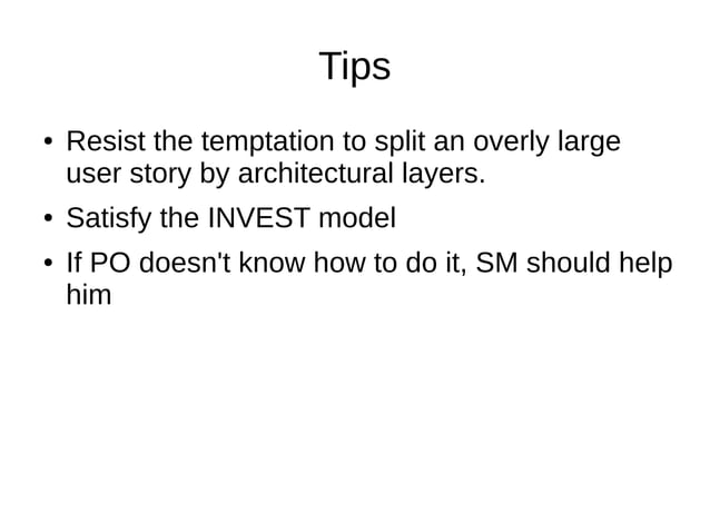 Ways to split user stories | ODP