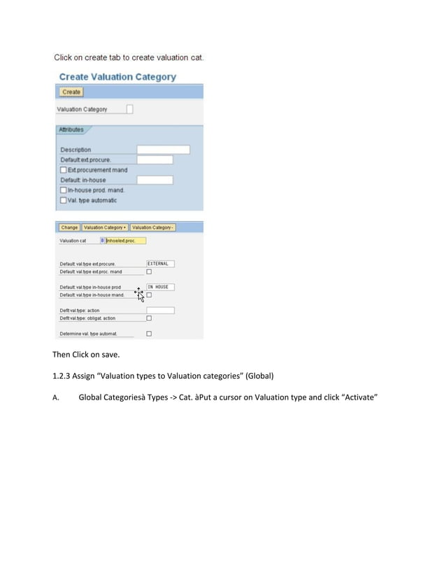 Split valuation activation | DOC