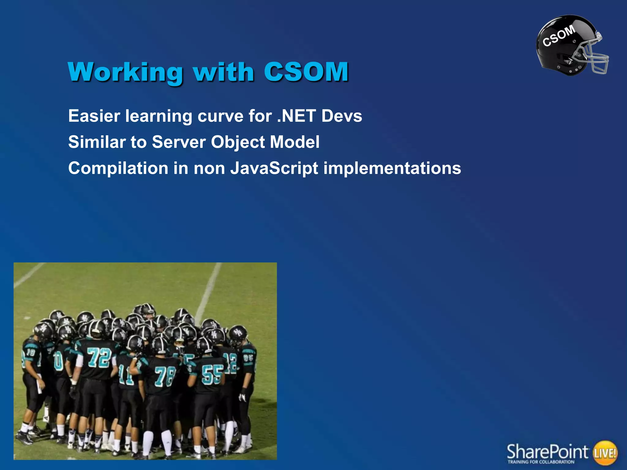 SharePoint REST vs CSOM | PPT