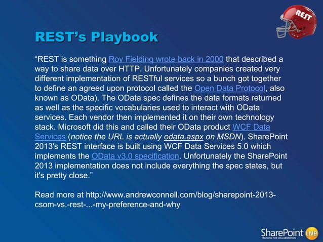 SharePoint REST vs CSOM | PPT