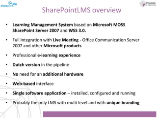 SharePointLMS presentation | PPT