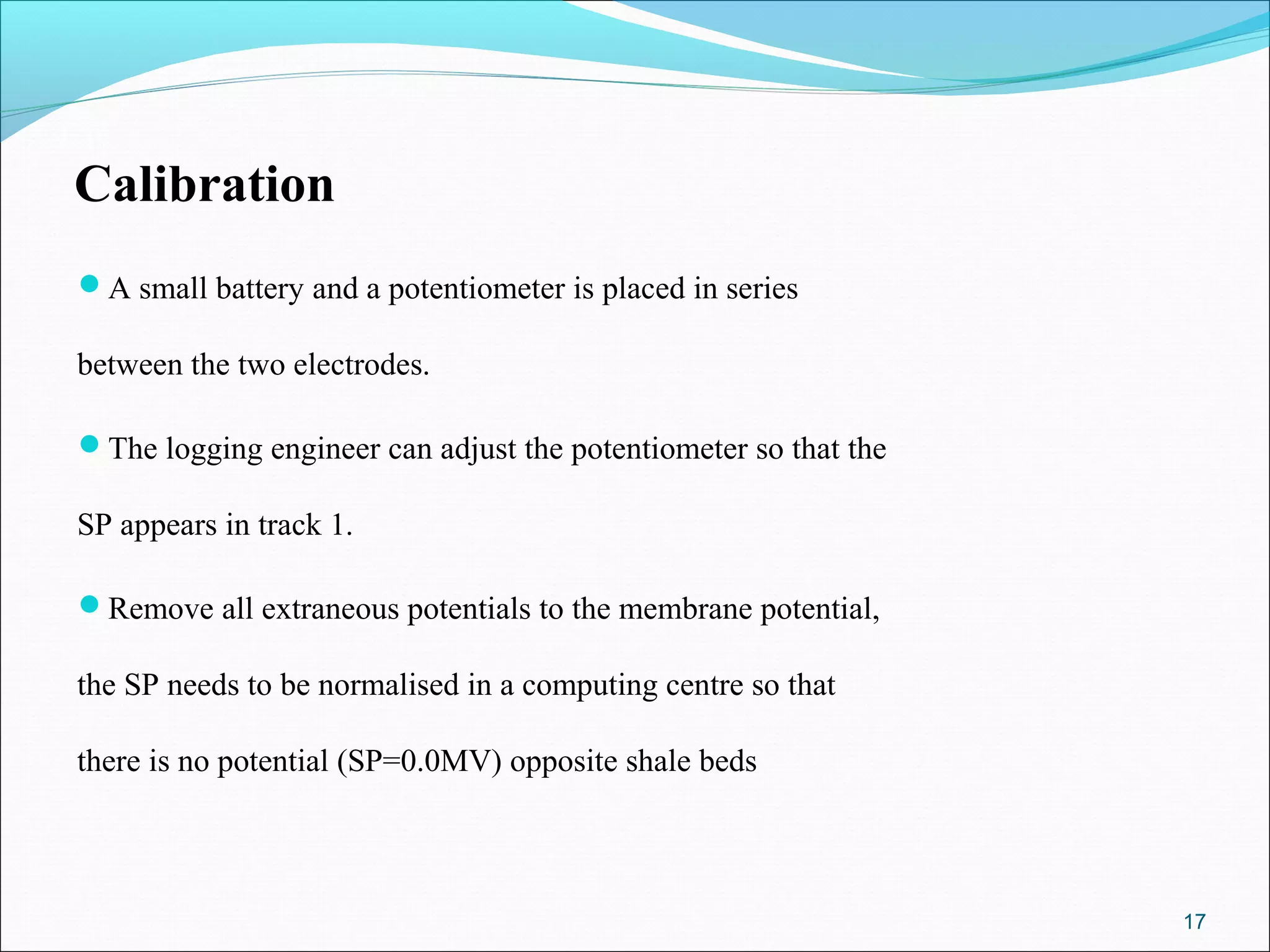 Spontaneous (SP) log | PPT