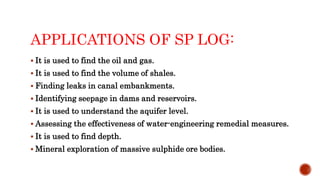 Sp log | PPTX | Geology | Science