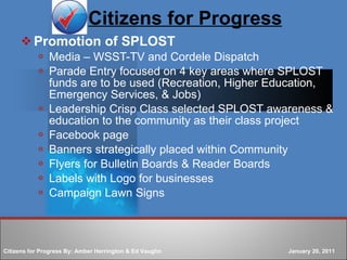 Splost- Citizens for Progress | PPT