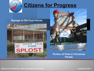 Splost- Citizens for Progress | PPT