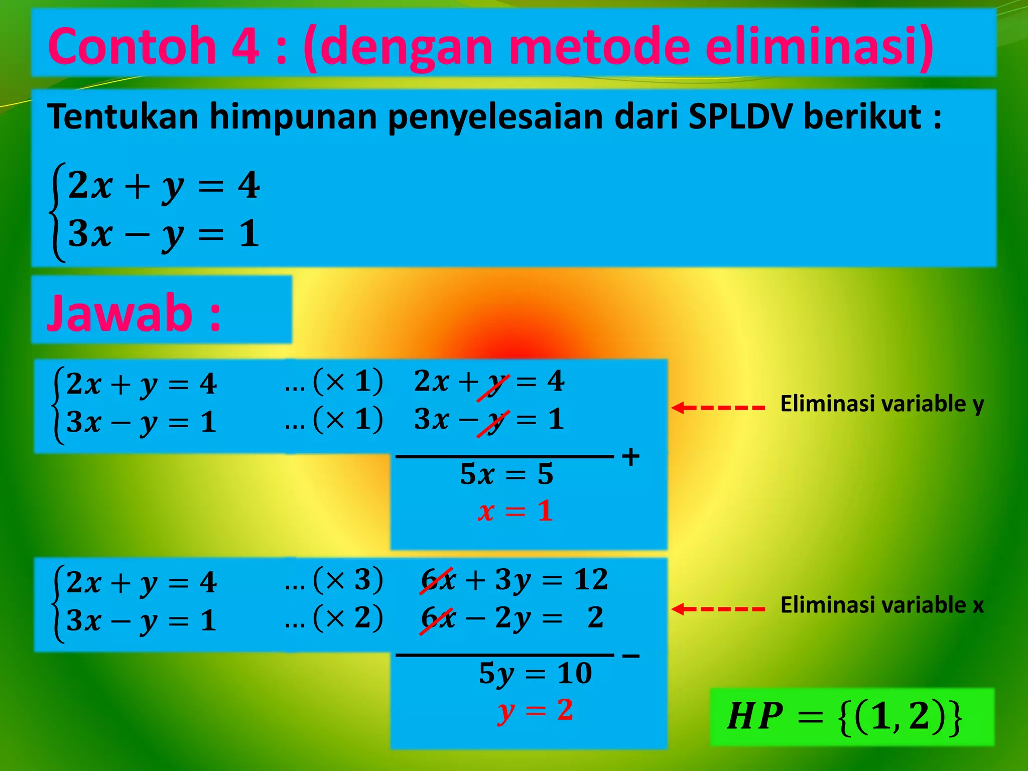 Sistem Persamaan Linear Tiga variabel (SPLTV) | PPTX