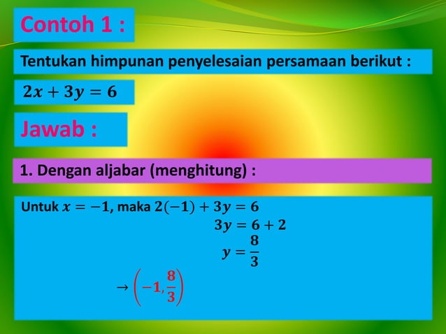 Sistem Persamaan Linear Tiga variabel (SPLTV) | PPTX