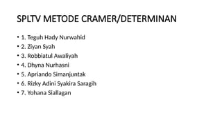 SPLTV metode Cramer aljabar linear .pptx