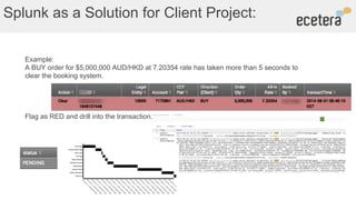Ecetera uses Splunk to facilitate DevOps in forex | PPT