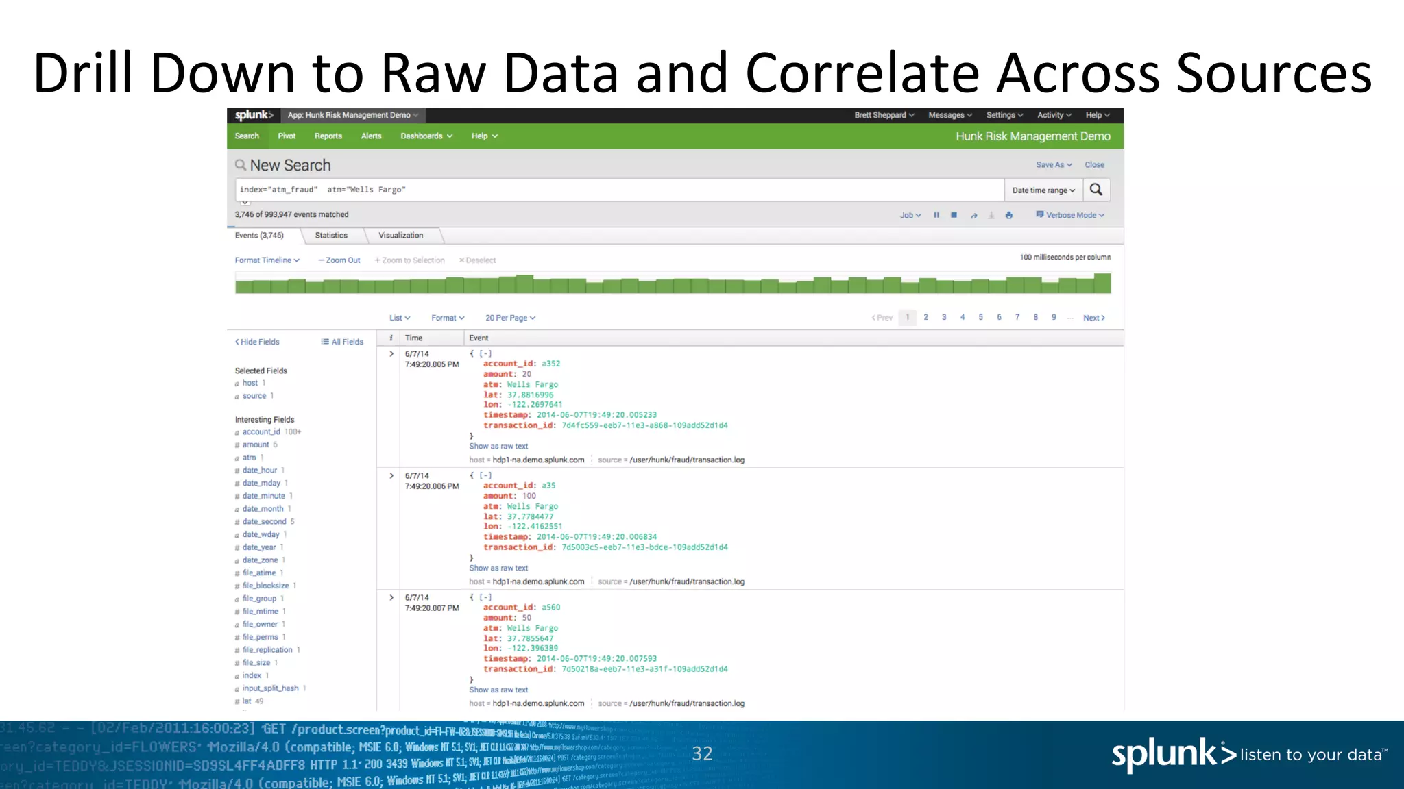 Splunk-hortonworks-risk-management-oct-2014 | PPT