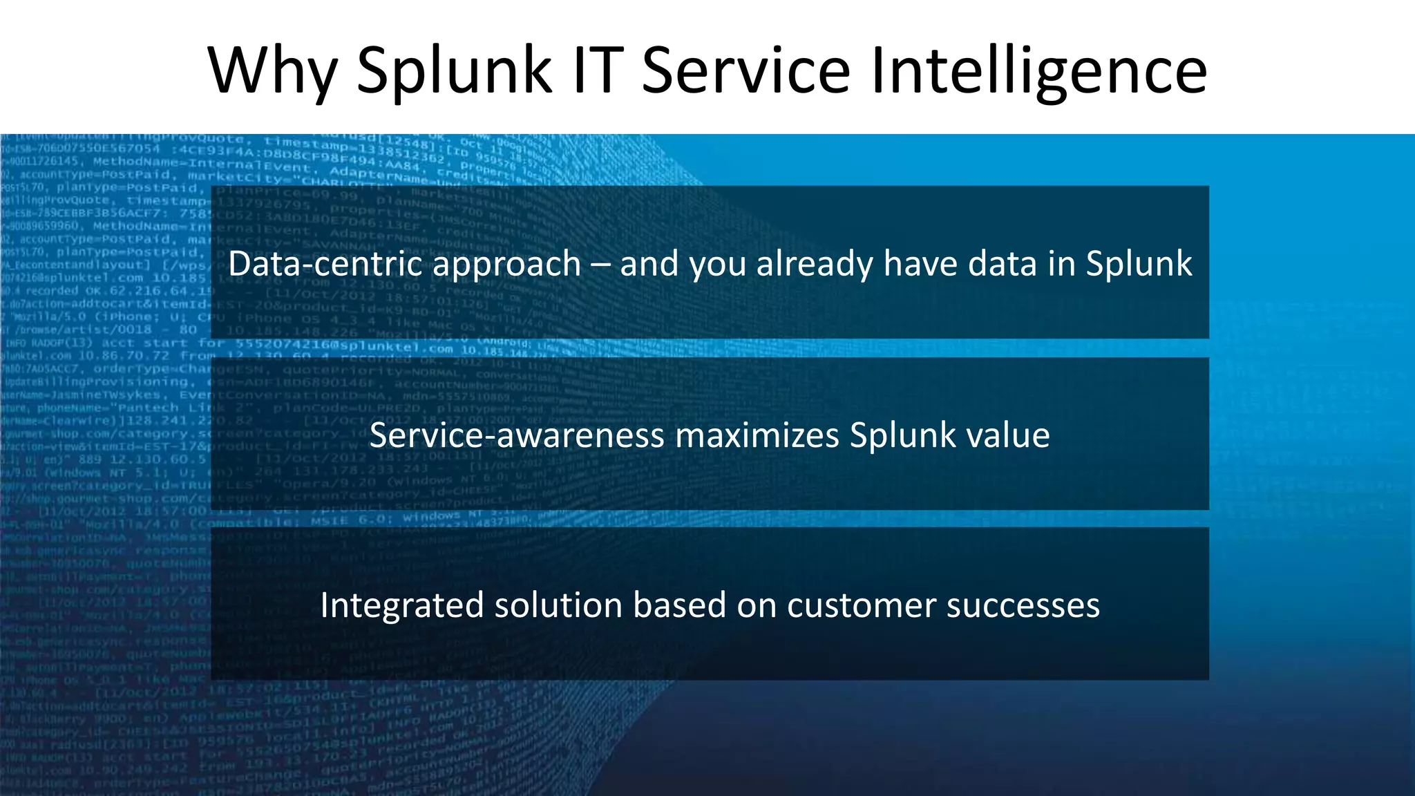 Splunk IT Service Intelligence | PPT