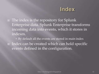 Getting started with Splunk | PPT