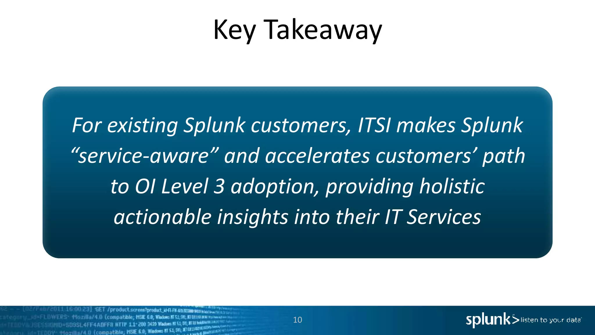 Splunk IT Service Intelligence | PPT
