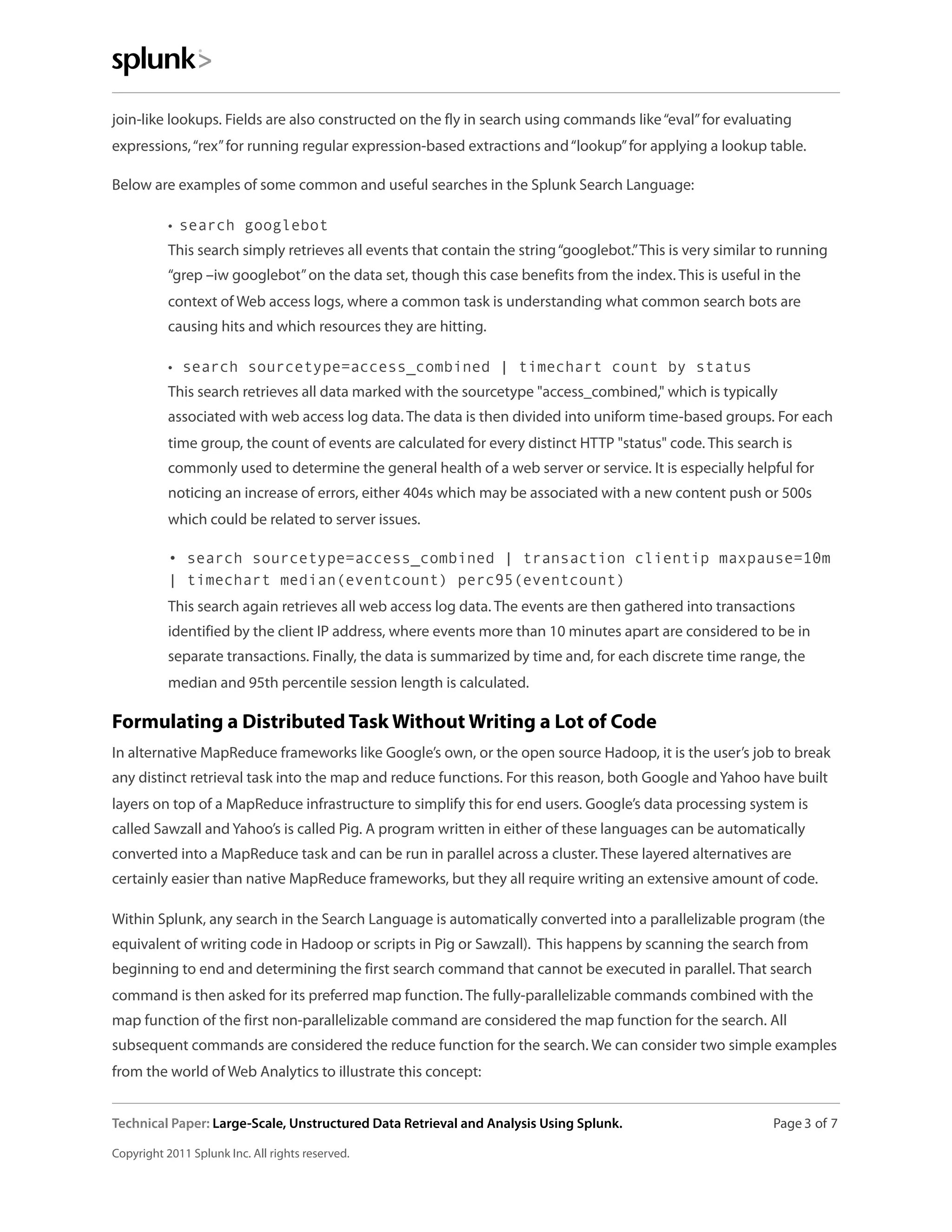 Splunk and map_reduce | PDF