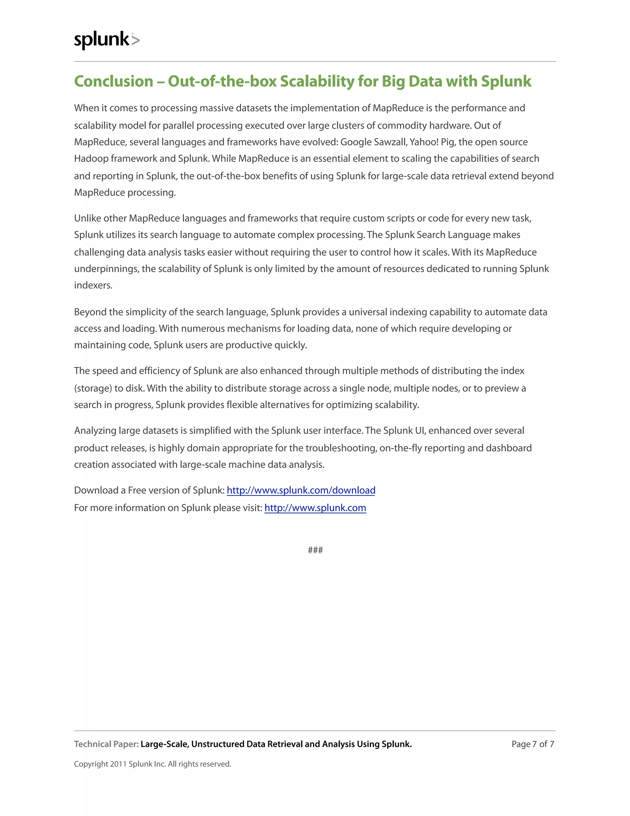 Splunk and map_reduce | PDF