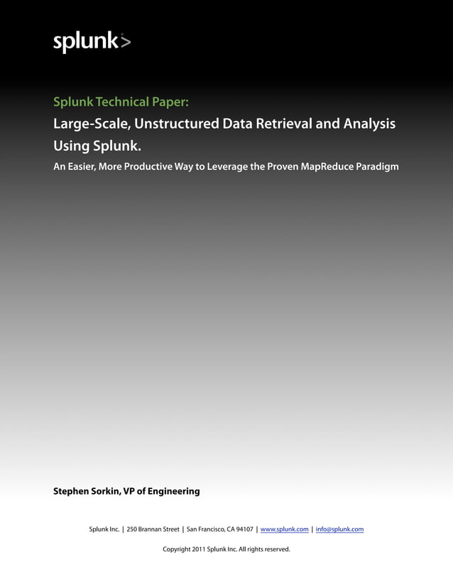 Splunk and map_reduce | PDF