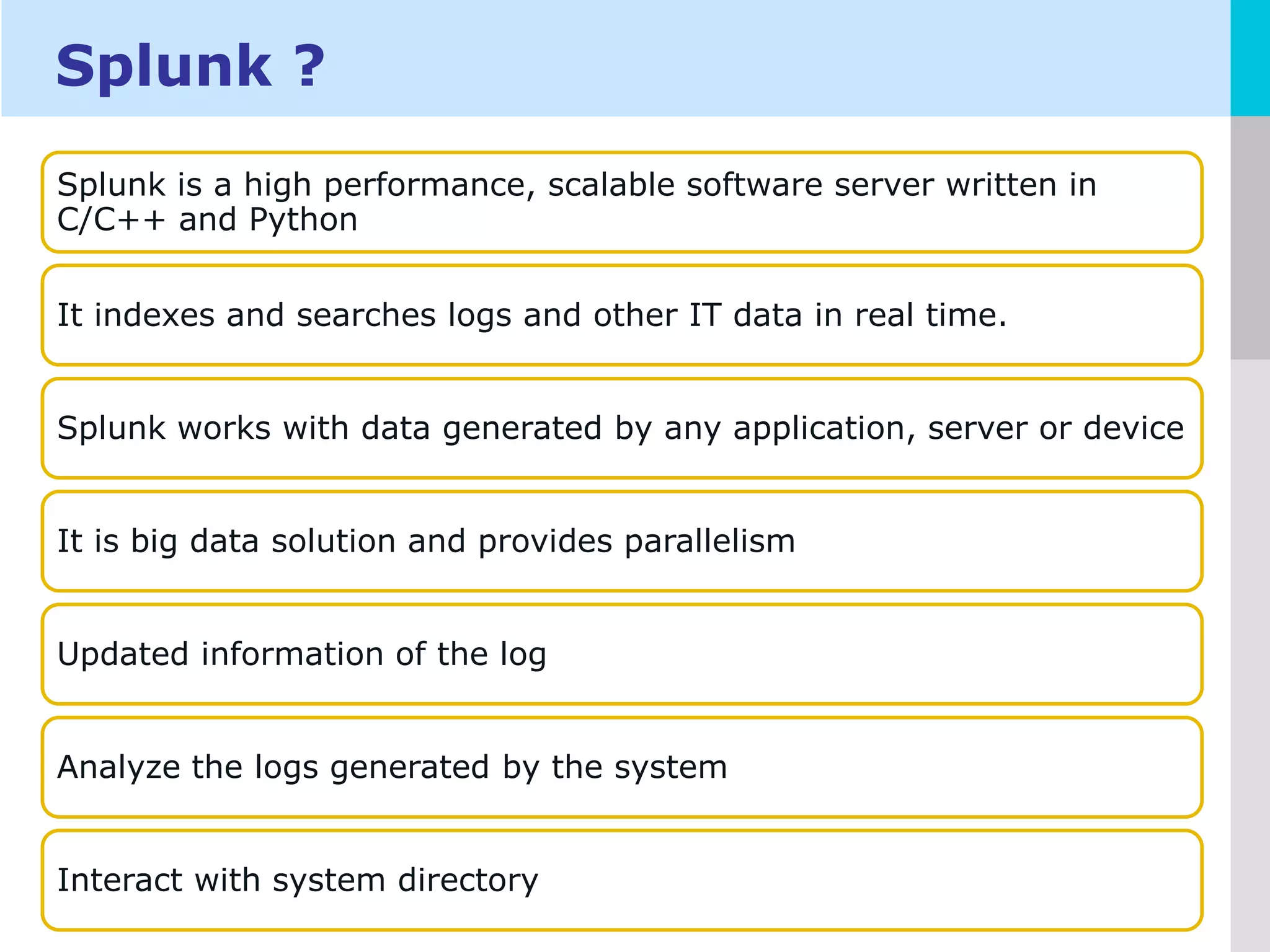 Splunk Architecture | PPTX