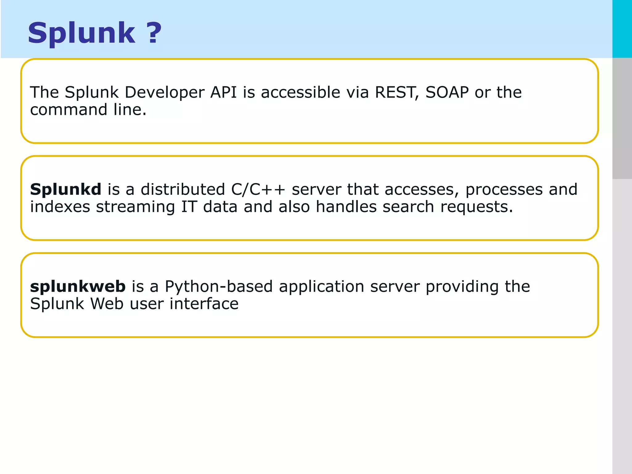 Splunk Architecture | PPTX