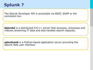 Splunk Architecture | PPTX
