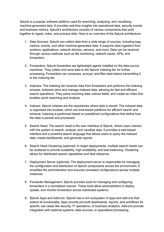 Splunk Architecture - A complete guide | PDF