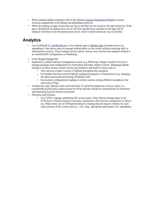 Splunk best practices | PDF | Computer Software and Applications ...