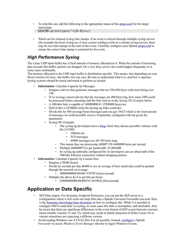 Splunk best practices | PDF | Computer Software and Applications | Computing