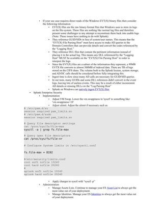 Splunk best practices | PDF | Computer Software and Applications | Computing
