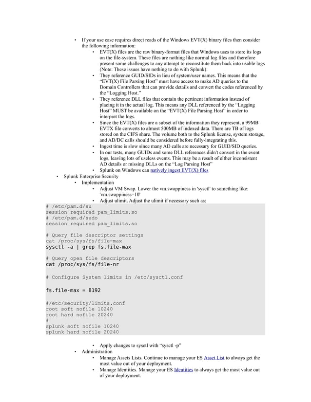 Splunk best practices | PDF | Computer Software and Applications | Computing