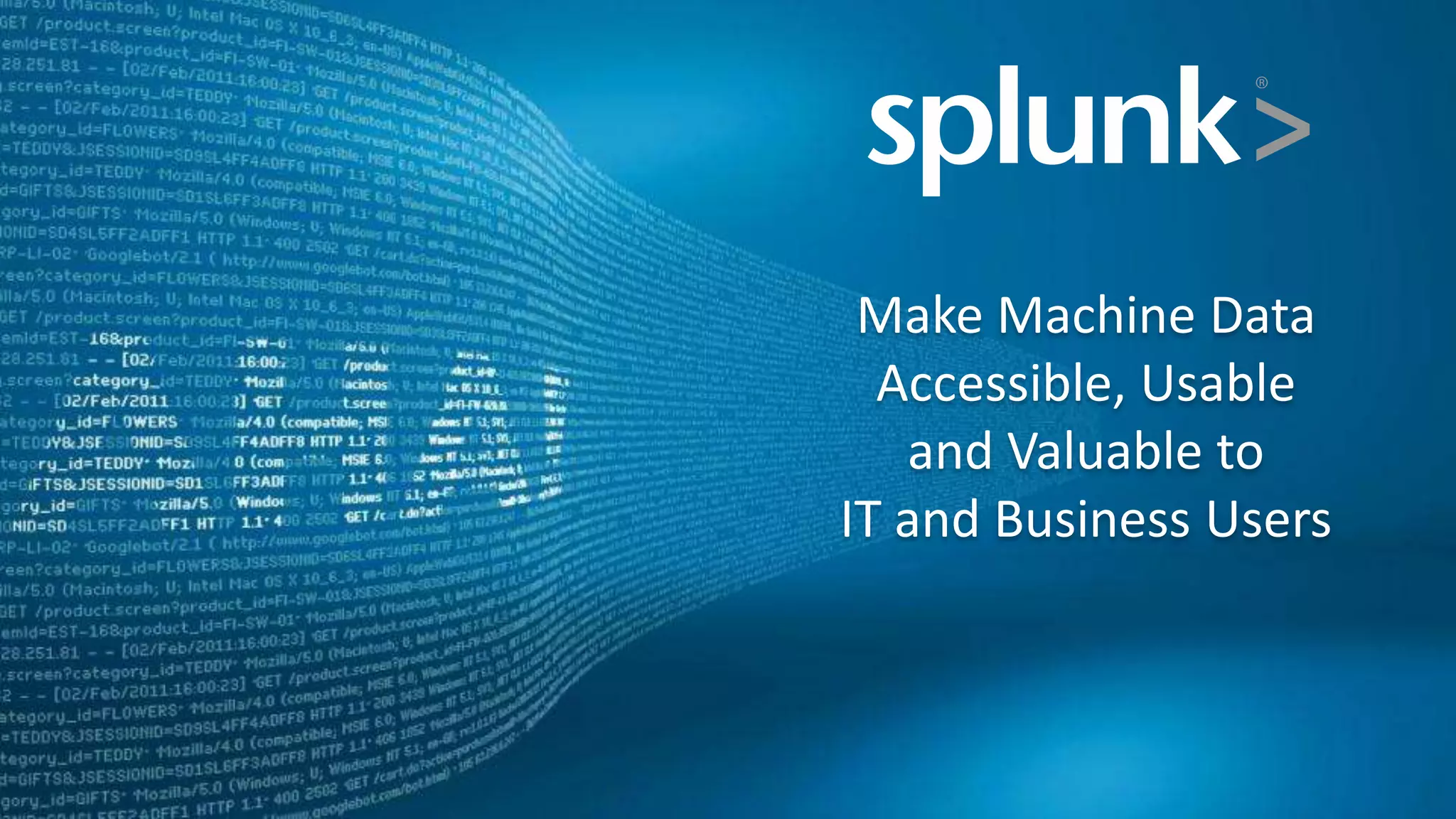 Splunk Overview | PPTX