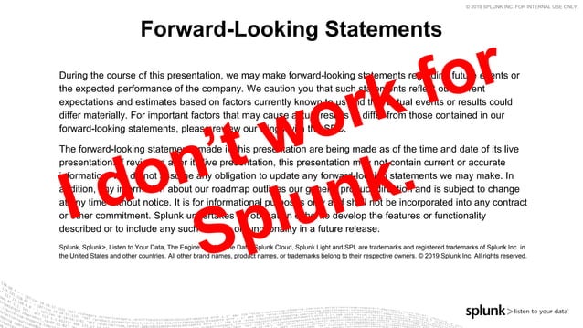 Splunk Connected Experiences | PPT | Free Download